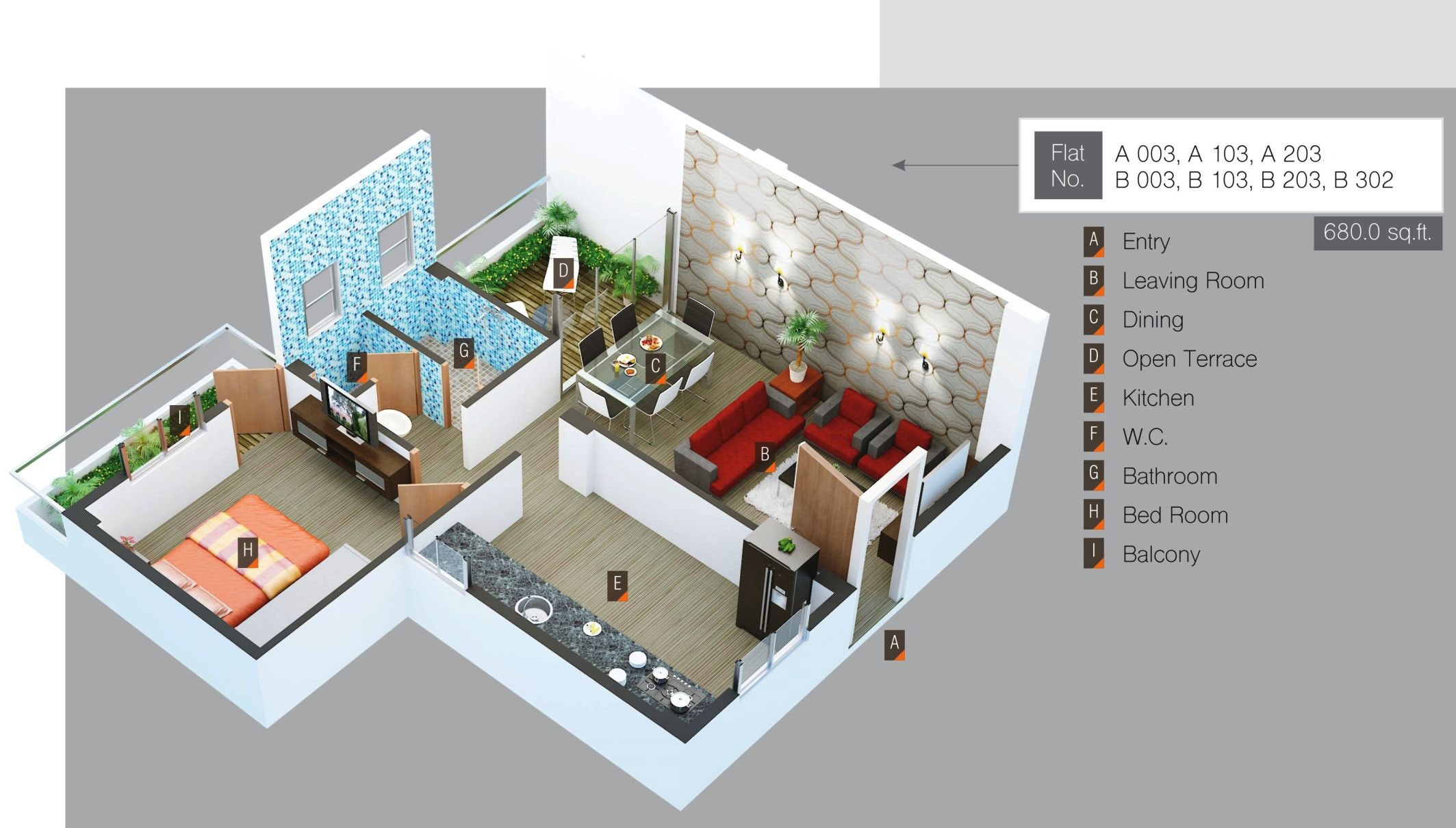 Presentation - Views - Floor Plans | Project in Lahoti Nagar Area Karad