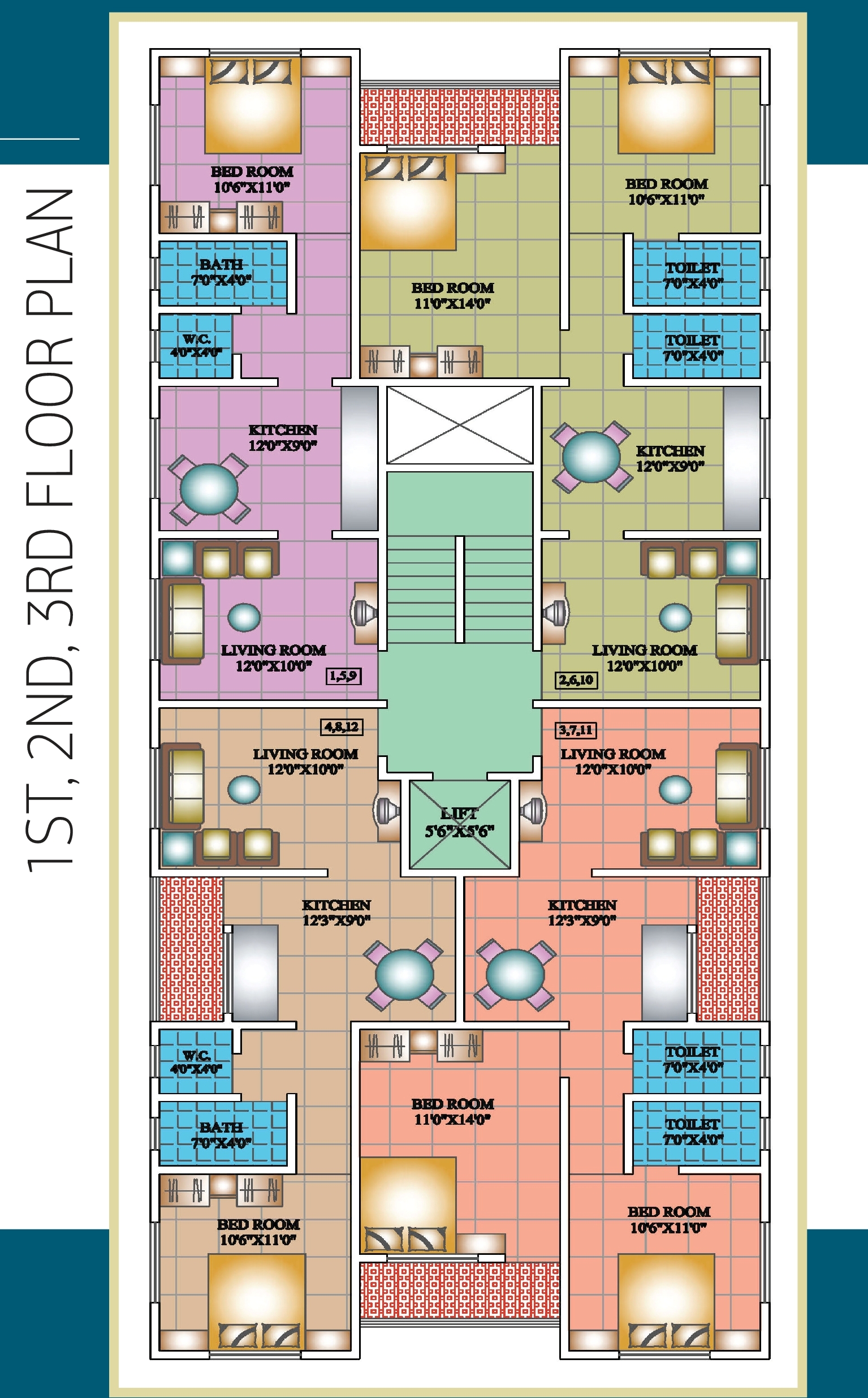 Presentation - Views - Floor Plans | Project in Timber Area Area Sangli