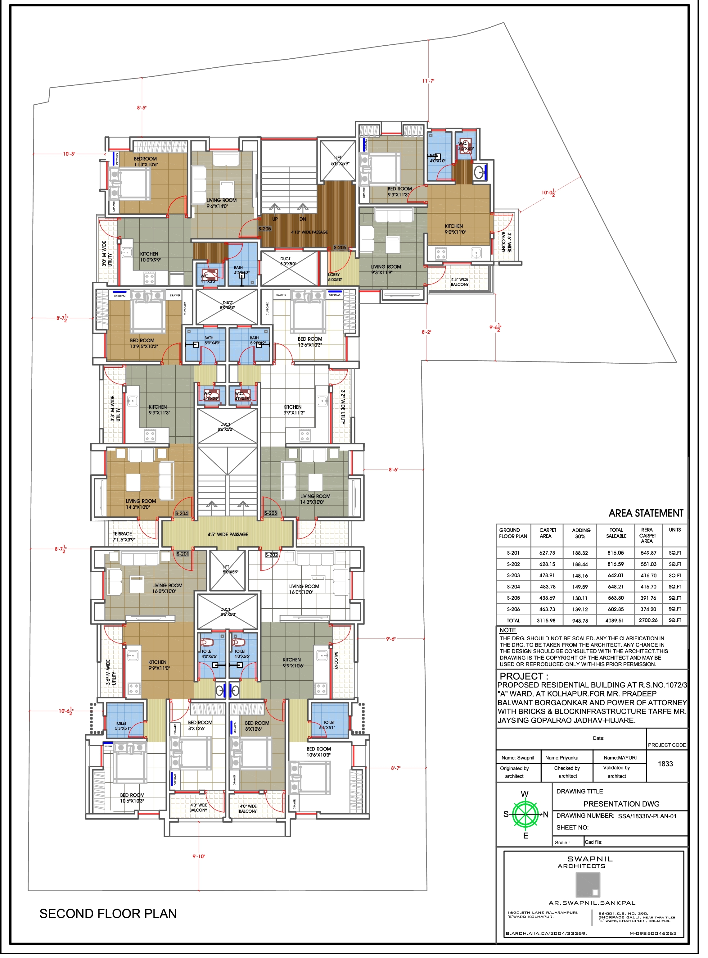 Presentation - Views - Floor Plans | Project in Sane Guruji Vasahat ...