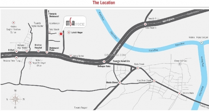 3 BHK Flats in Malkapur | Triple Bedroom Apartments for sale in Karad NH4