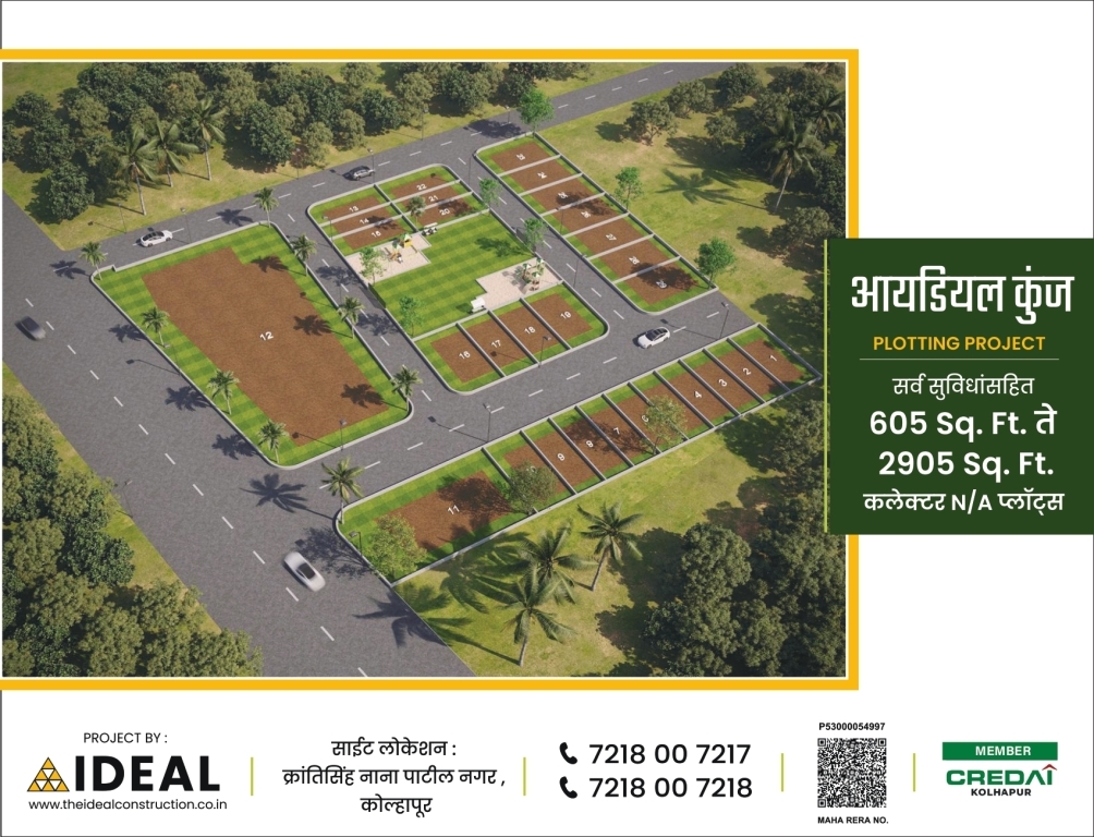 NA Open Plots Near Krantisinh Nana Patil Nagar, Kolhapur | Ideal Kunj ...